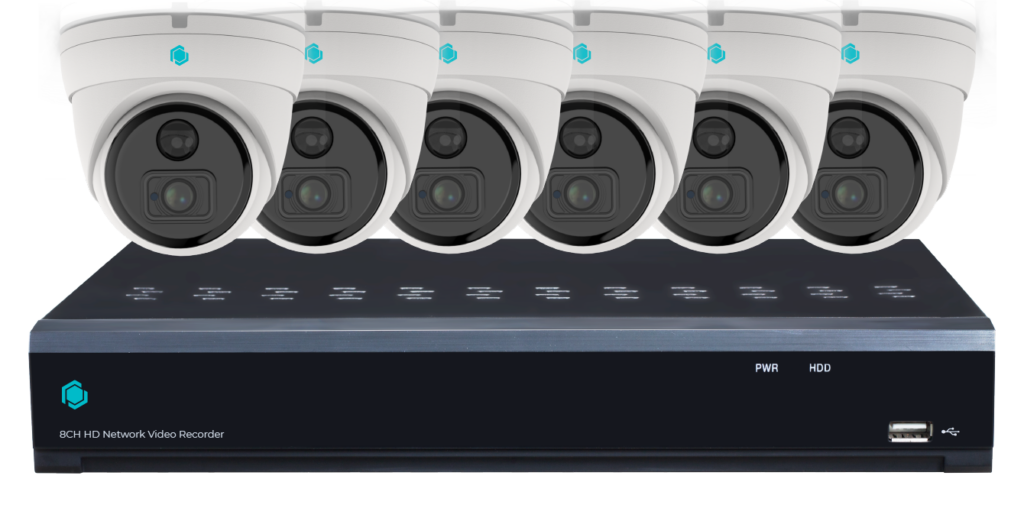 IP AI Kit - 8 Ports-8MP/4K + 6 cameras - GSD